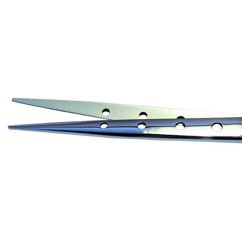 Right handed straight scissors 19 cm, with finger rest