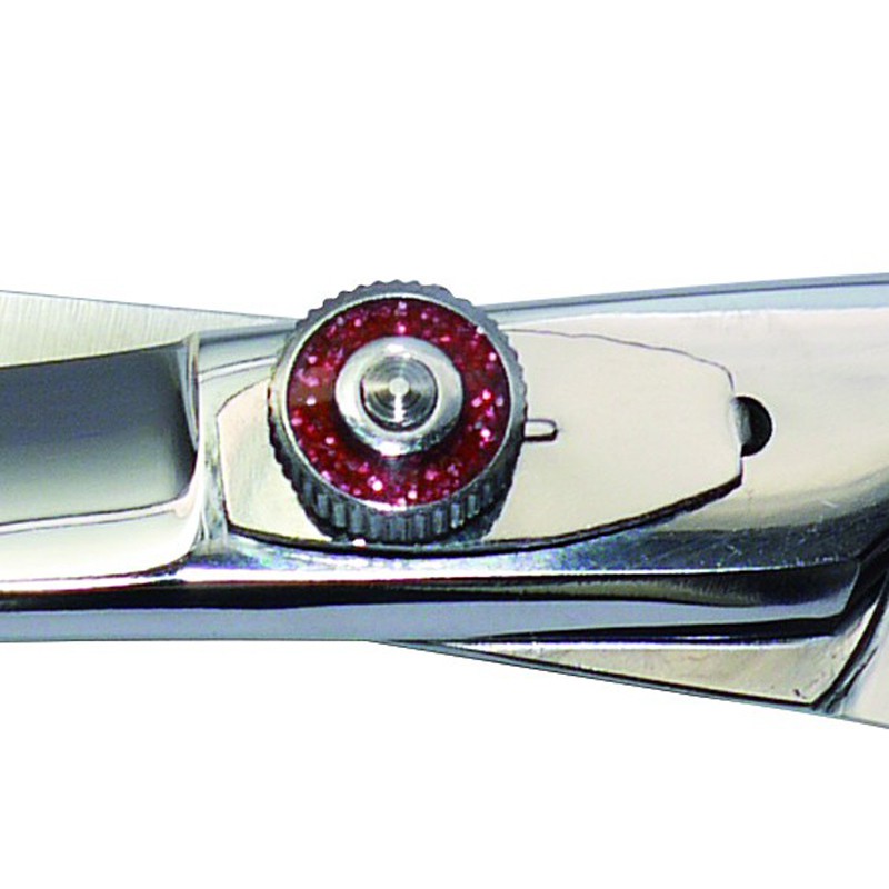 Right handed straight scissors 17 cm, with finger rest